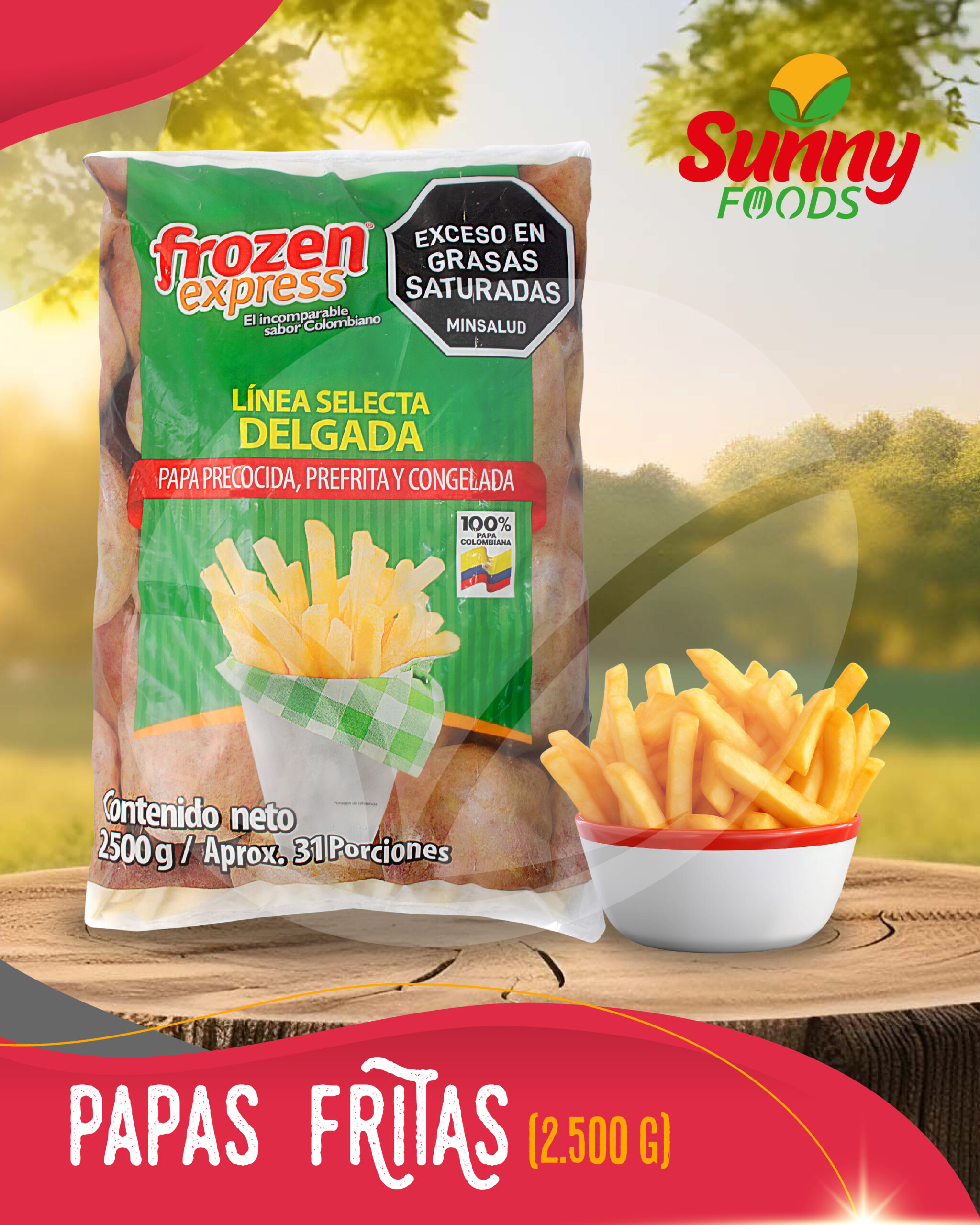 Papa a la francesa: Deliciosas y Crujientes Fritas - Sunny Foods Papa ...